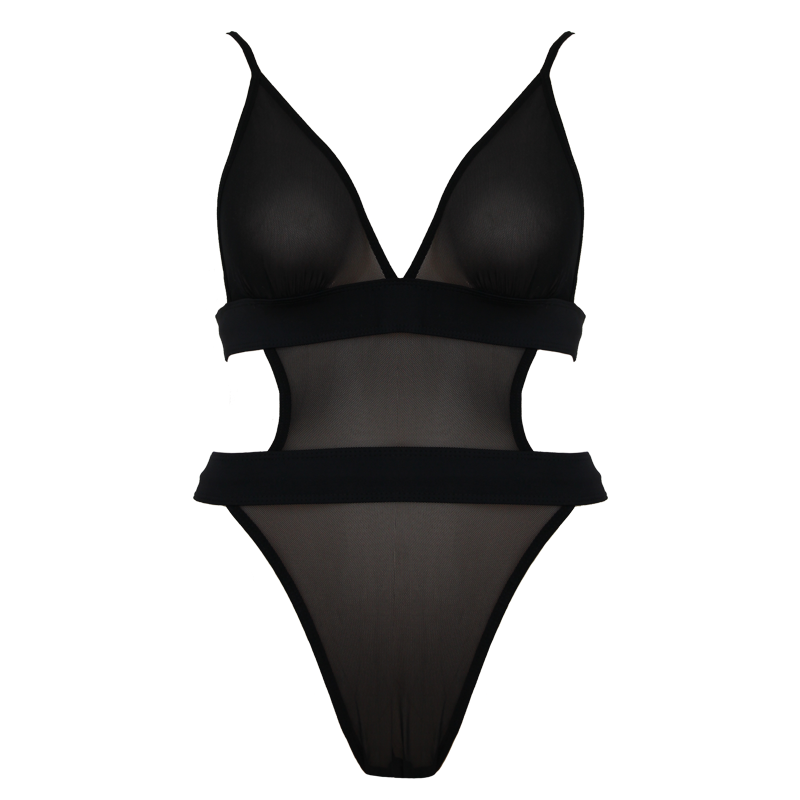 Pl005blk Muse Lingerie Black Small Size Club X